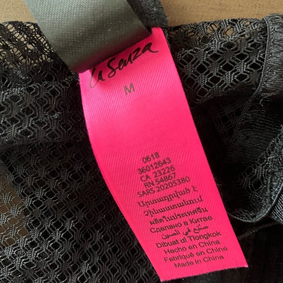 La SENZA | Intimates & Sleepwear | La Senza Black And Red Mesh And Lace ...